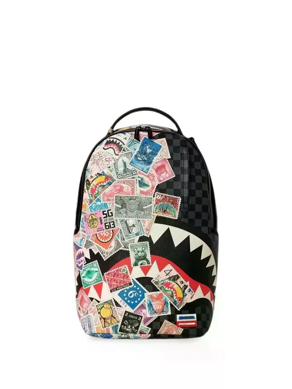 SPRAYGROUND Stamp-print Checkered Backpack