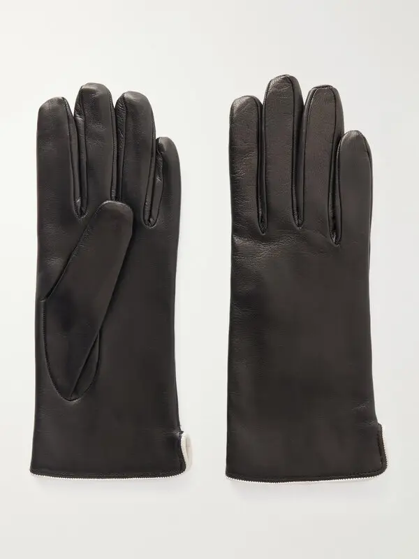 LIÉ STUDIO The Kyle Leather Gloves - Black