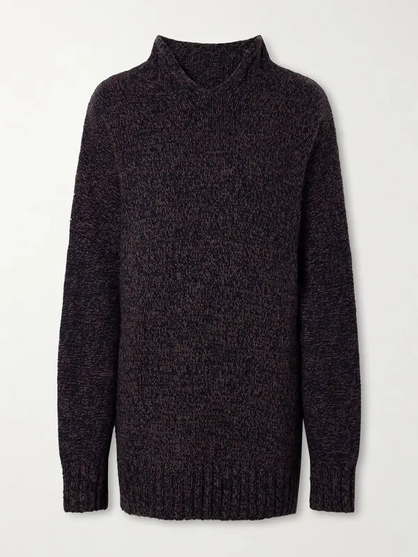 Khaite Novis Cashmere Mélange Sweater - Brown