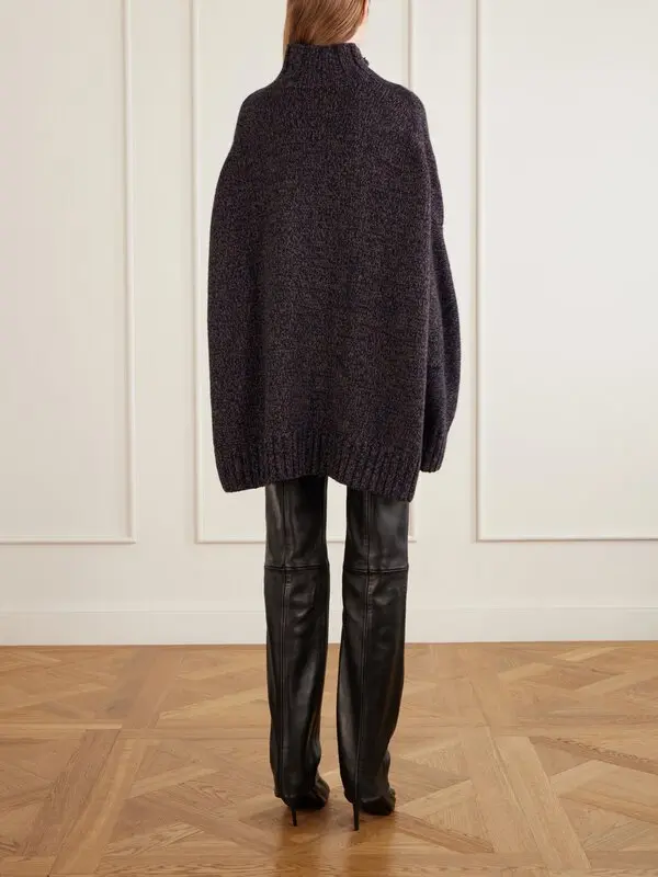 Khaite Novis Cashmere Mélange Sweater - Brown