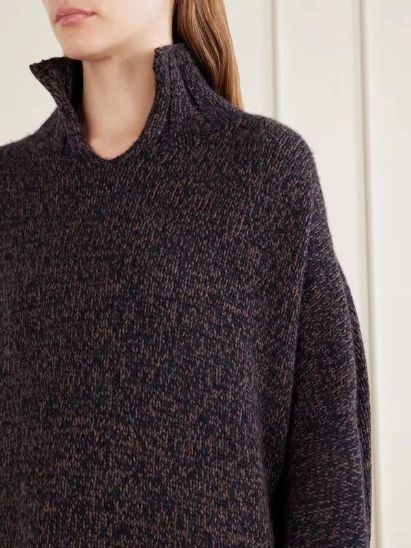 Khaite Novis Cashmere Mélange Sweater - Brown
