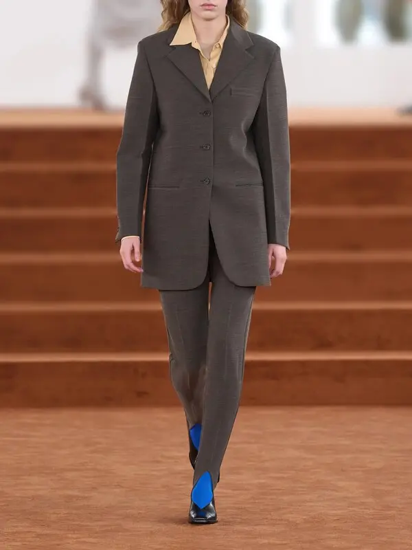 JIL SANDER Wool-blend Stretch-gabardine Straight-leg Stirrup Pants