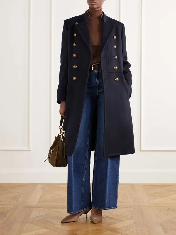 Etro Double-breasted Wool-blend Coat
