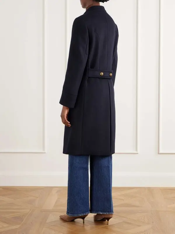 Etro Double-breasted Wool-blend Coat