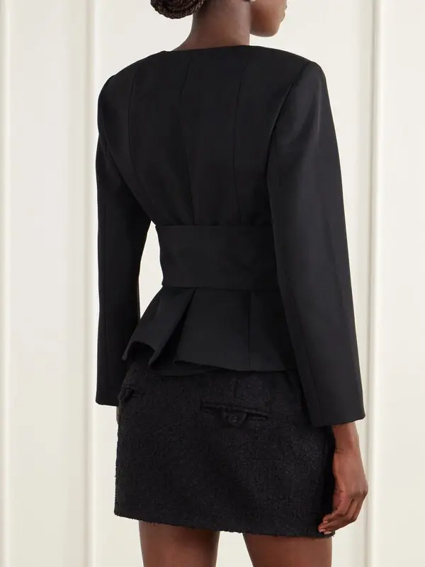 Jacquemus La Veste Miami Belted Wool-crepe Blazer