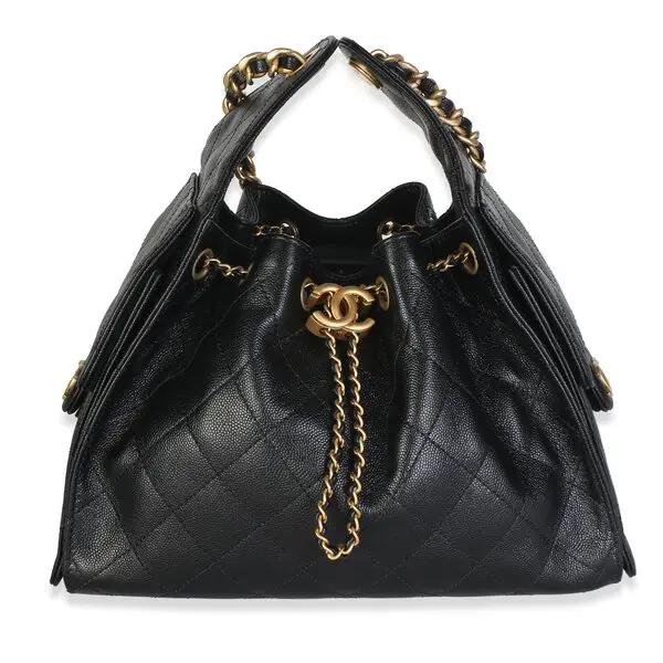 Chanel Quilted Caviar 25 Hobo