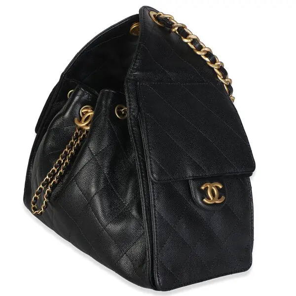 Chanel Quilted Caviar 25 Hobo