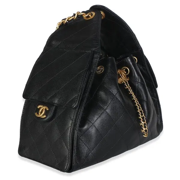Chanel Quilted Caviar 25 Hobo