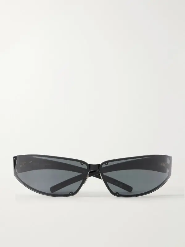 Saint Laurent Sl 963 Square-frame Metal Sunglasses - Black