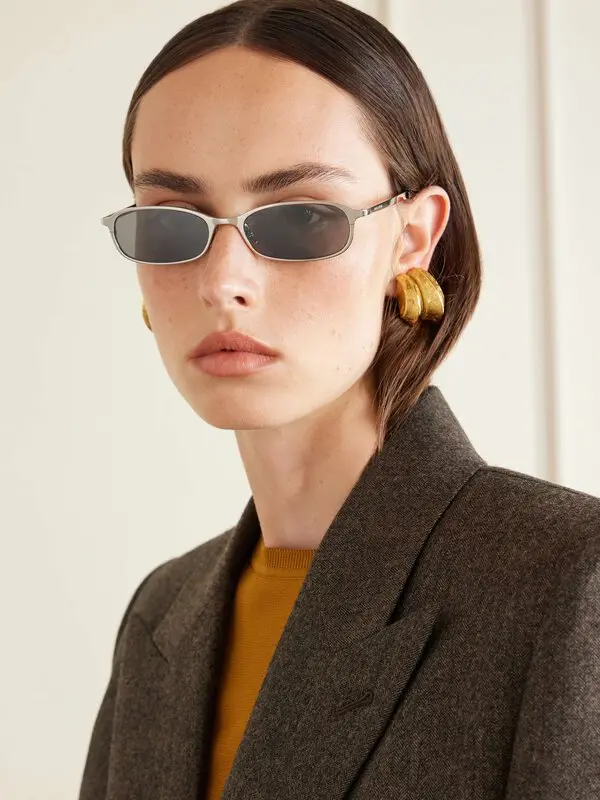 Saint Laurent Sl 934 Mia Round-frame -tone Metal Sunglasses