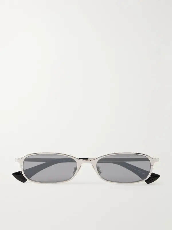 Saint Laurent Sl 934 Mia Round-frame -tone Sunglasses - Silver
