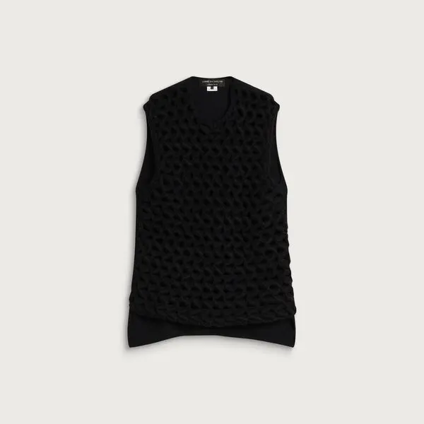 Comme Des Garçons Open Weave Crochet Vest