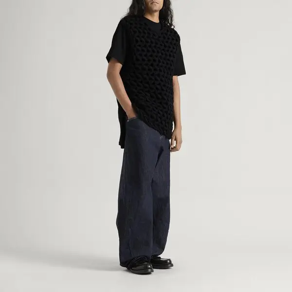 Comme Des Garçons Open Weave Crochet Vest