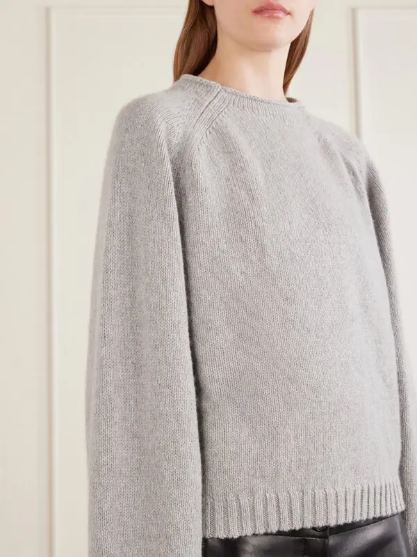 Khaite Simone Cashmere Sweater - Gray