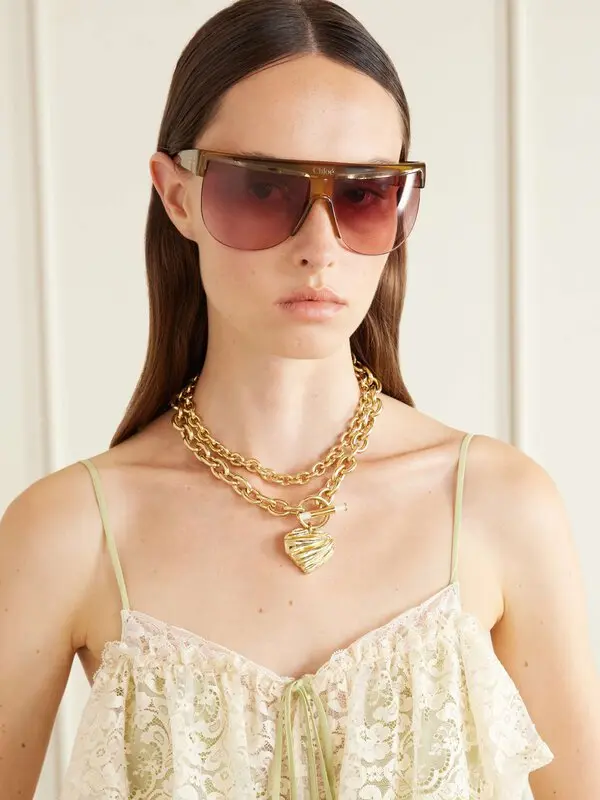 Chloé D-frame Injected Sunglasses