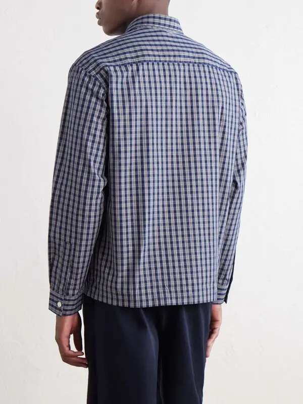 Nn07 Deon 50035 Checked Organic Cotton Shirt
