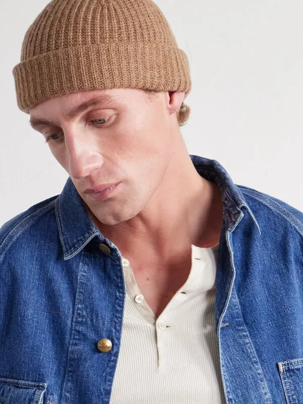Nn07 Sailor 6650 Ribbed Wool-blend Beanie