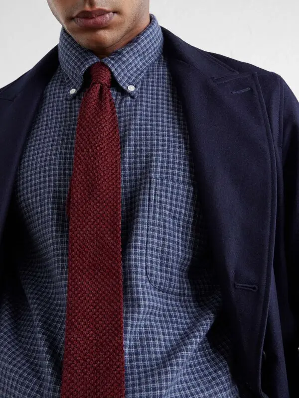 Hartford Pitt Checked Cotton-flannel Shirt