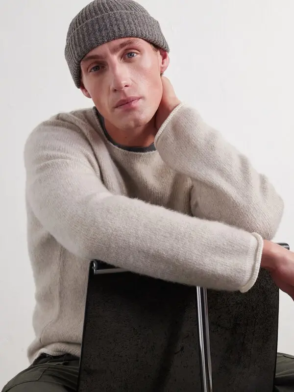Nn07 Sailor 6650 Ribbed Wool-blend Beanie
