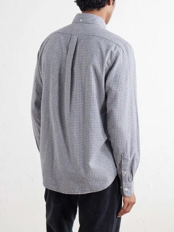 Hartford Pitt Checked Cotton-flannel Shirt