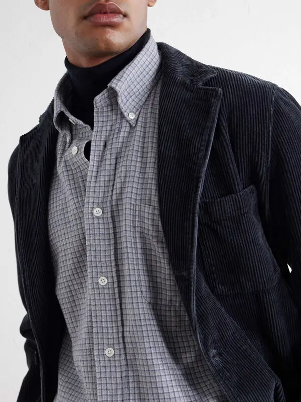 Hartford Pitt Checked Cotton-flannel Shirt