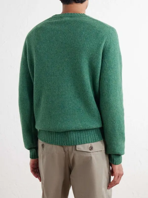 Hartford Shetland Wool Crewneck Sweater
