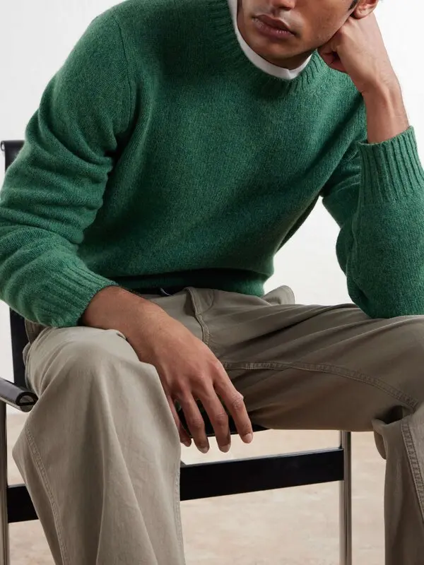 Hartford Shetland Wool Crewneck Sweater