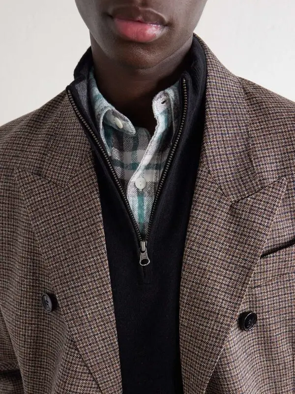 Hartford Wool And Cashmere-blend Half-zip Sweater