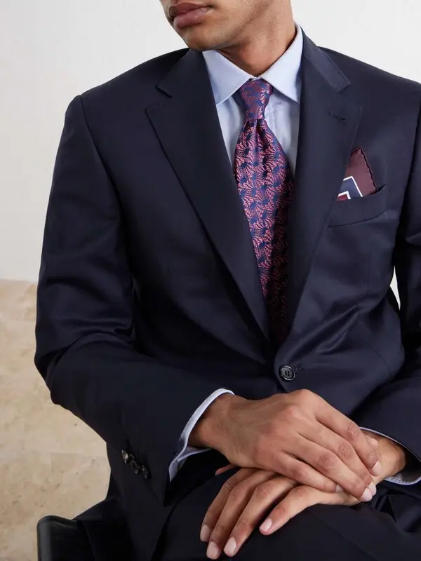 Canali Wool-blend Suit Jacket
