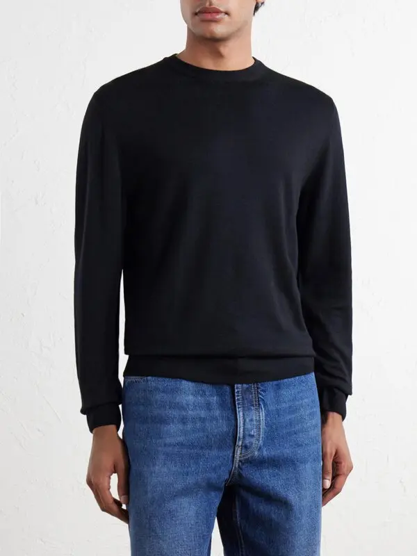 Canali Wool Sweater - Black