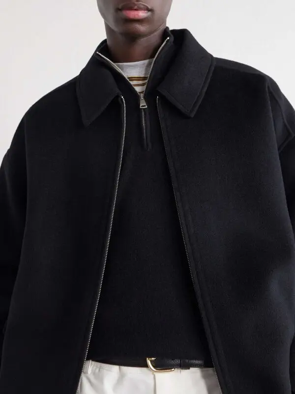 GHIAIA Cashmere Half-zip Sweater