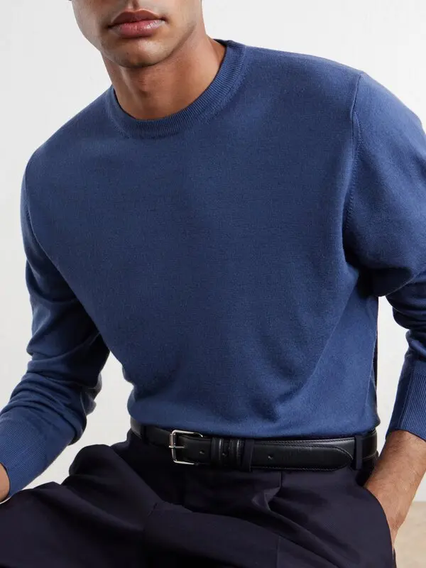 Canali Wool Sweater - Blue