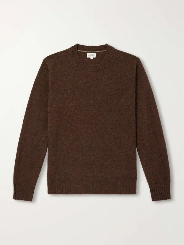 Hartford Shetland Wool Crewneck Sweater