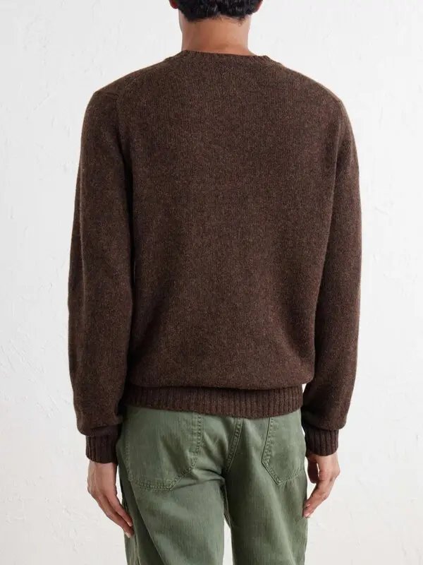 Hartford Shetland Wool Crewneck Sweater