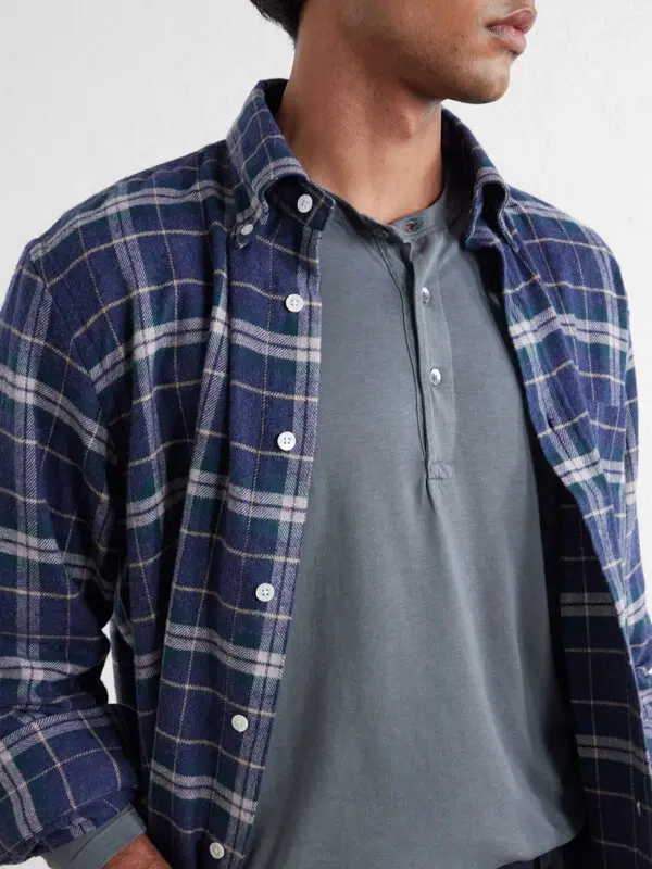 Hartford Henley Lyocell And Cotton-blend Jersey T-shirt