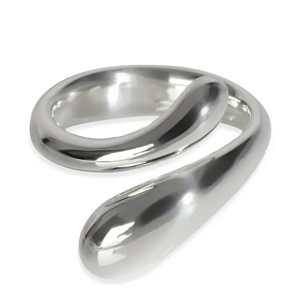 Tiffany & Co. Sterling Silver Elsa Peretti Teardrop Bypass Ring - Sterling_silver