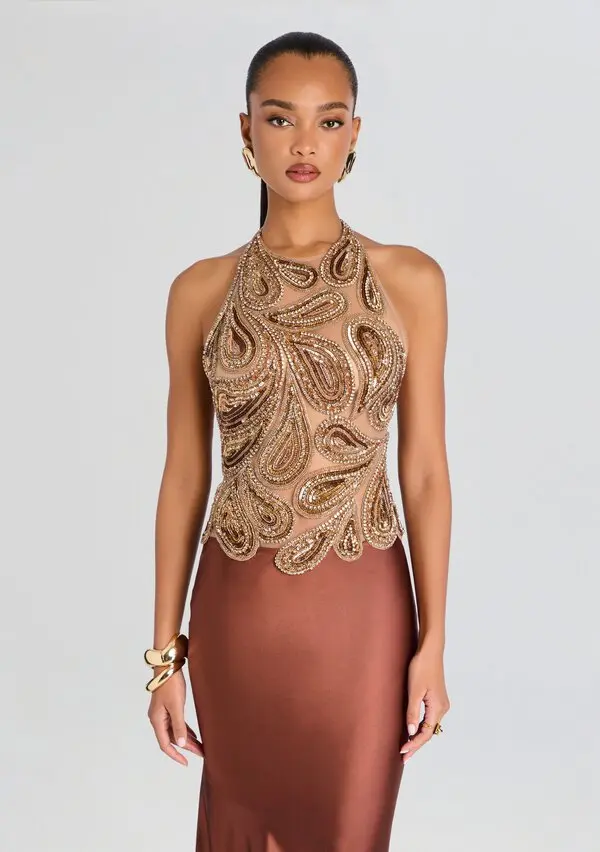 Retrofete Evolet Embroidered Dress