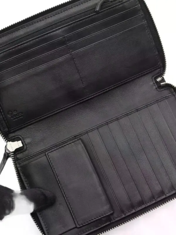Gucci 2010s Micro Gg Guccissima Leather Wallet