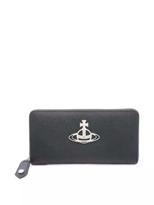 VIVIENNE WESTWOOD 2020s Annie Orb Zip-around Wallet - Black