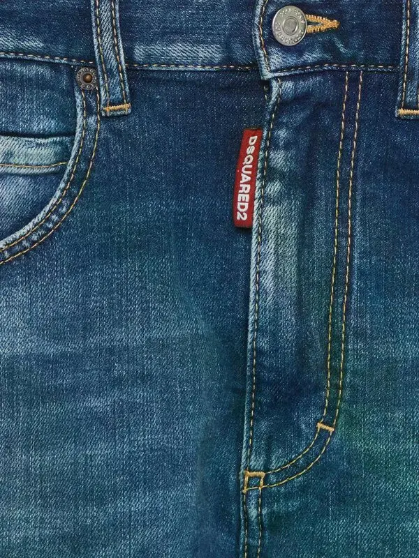 Dsquared2 Chain-fringe Denim Shorts
