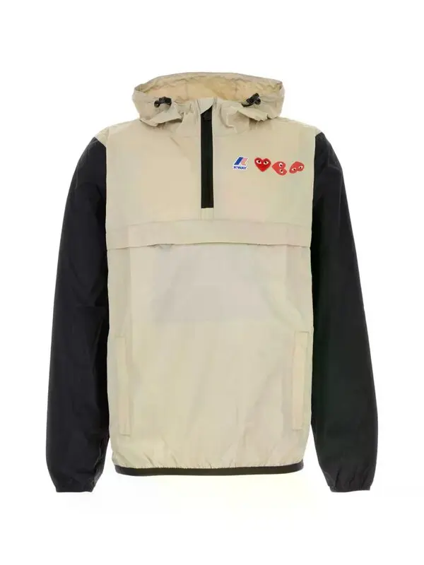 Play Comme Des Garcon X K-way Logo-print Hooded Jacket