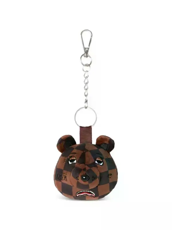 SPRAYGROUND Moneybear Sidekicks Paris Bear Checker Keyring