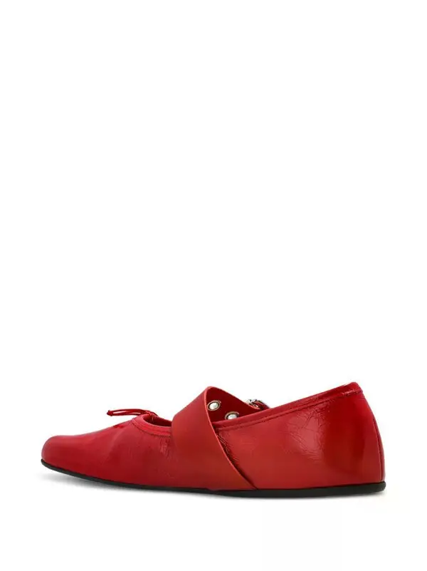 VIVIENNE WESTWOOD Alice Buckle-strap Ballet Flats - Red