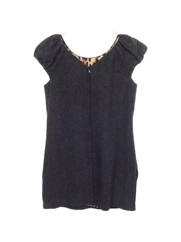 Dolce & Gabbana 2010s Herringbone Cap-sleeve Dress