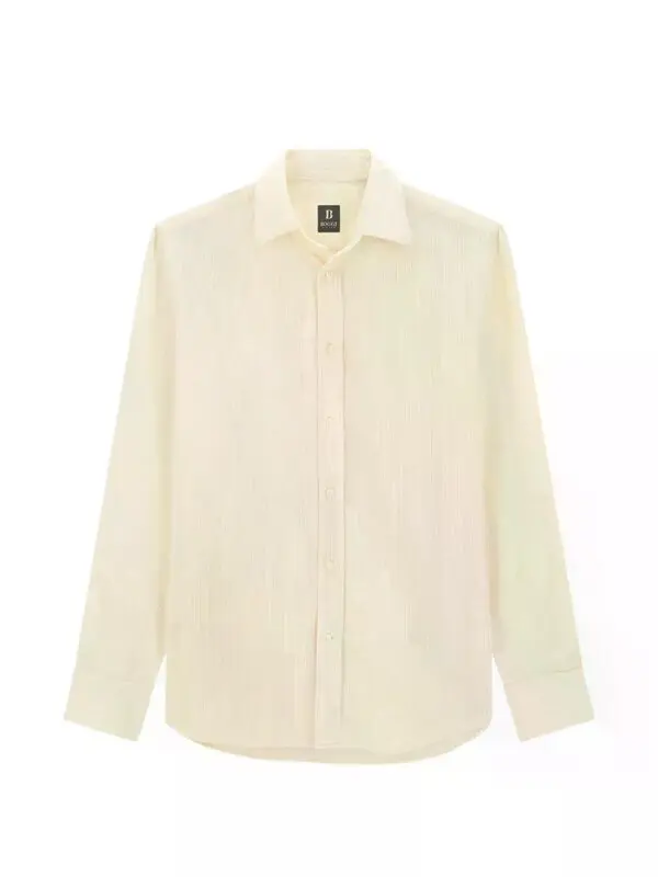 Boggi Milano Shirt In Cotton-blend Corduroy Regular Fit