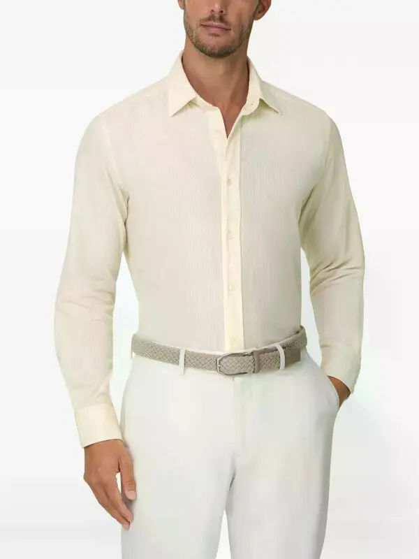 Boggi Milano Shirt In Cotton-blend Corduroy Regular Fit