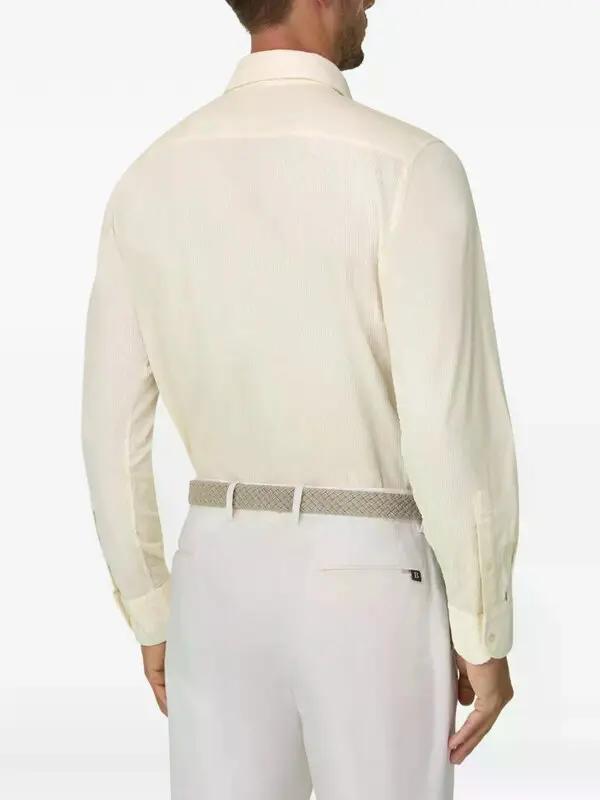 Boggi Milano Shirt In Cotton-blend Corduroy Regular Fit
