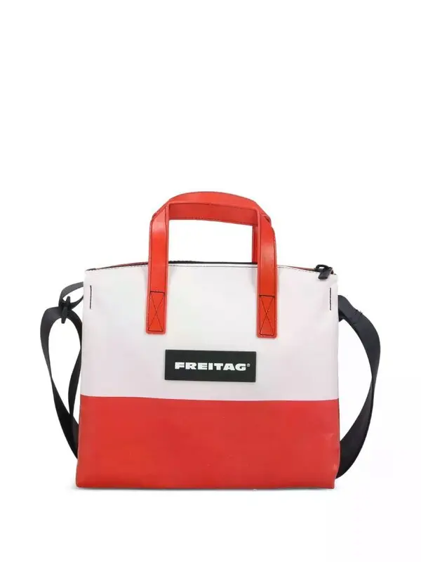 FREITAG Two-tone Logo-patch Shoulder Bag - Red