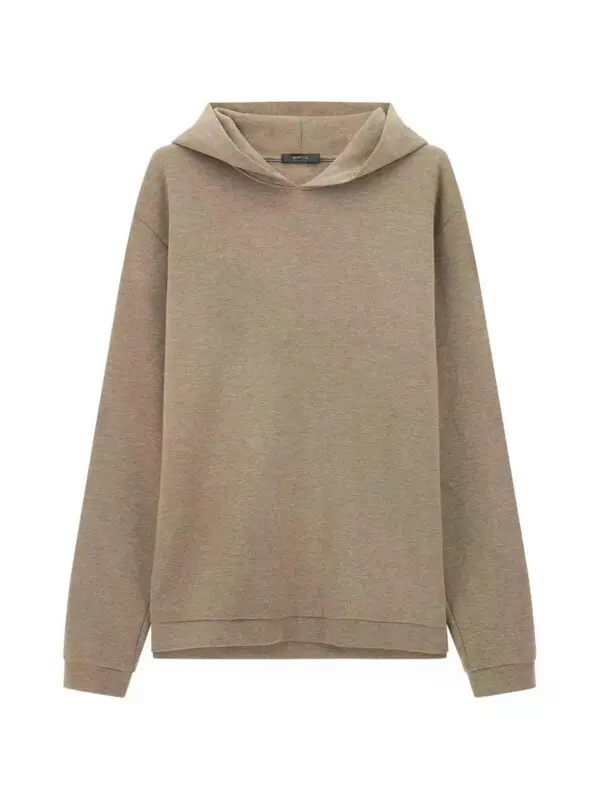 Boggi Milano Sweatshirt Hoodie In Cotton Blend Scuba Mélange