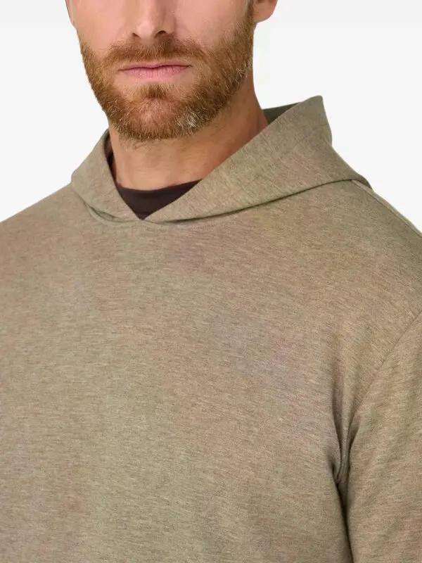Boggi Milano Sweatshirt Hoodie In Cotton Blend Scuba Mélange